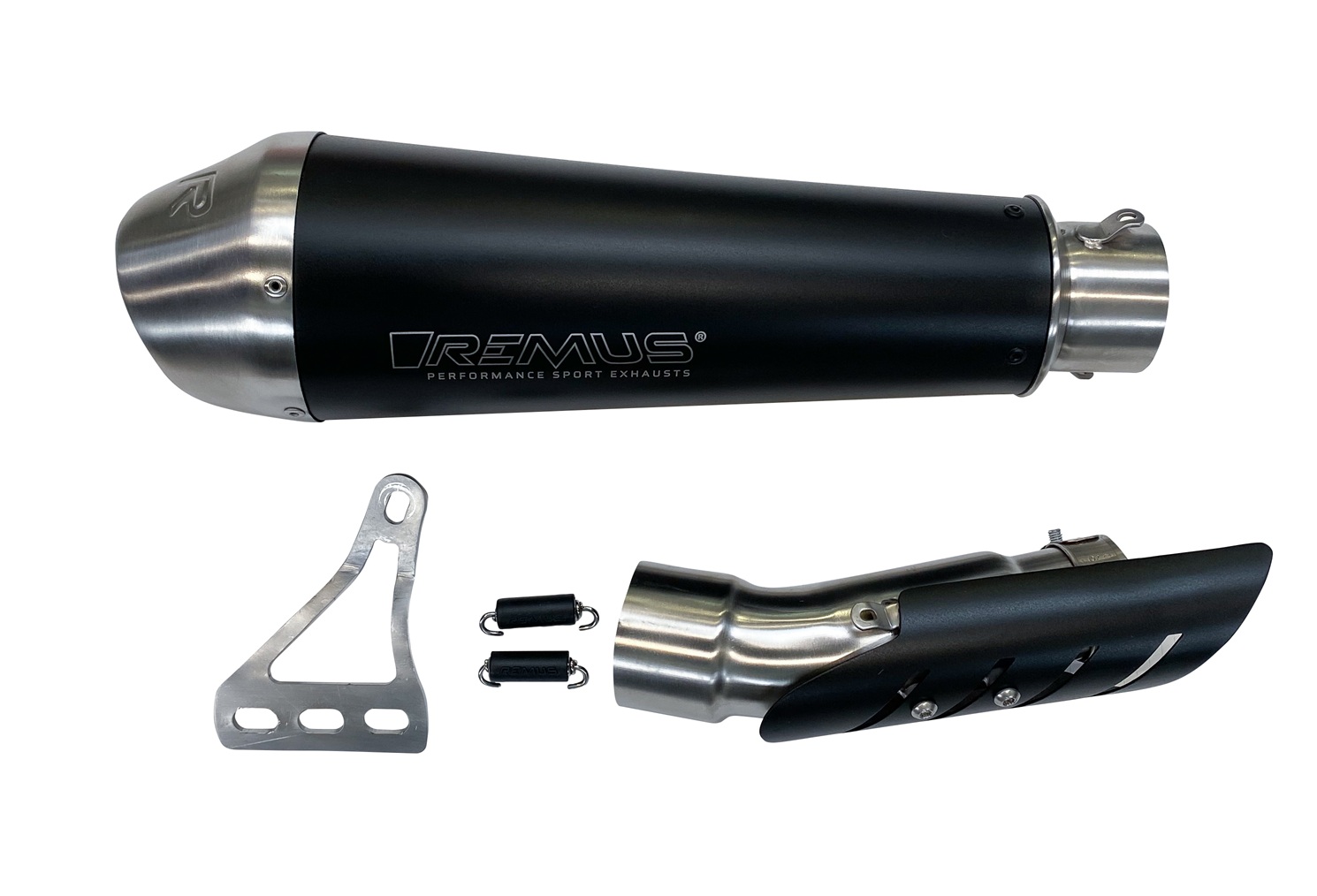 Powercone, stainless steel black, Honda CMX500 Rebel, EC approval