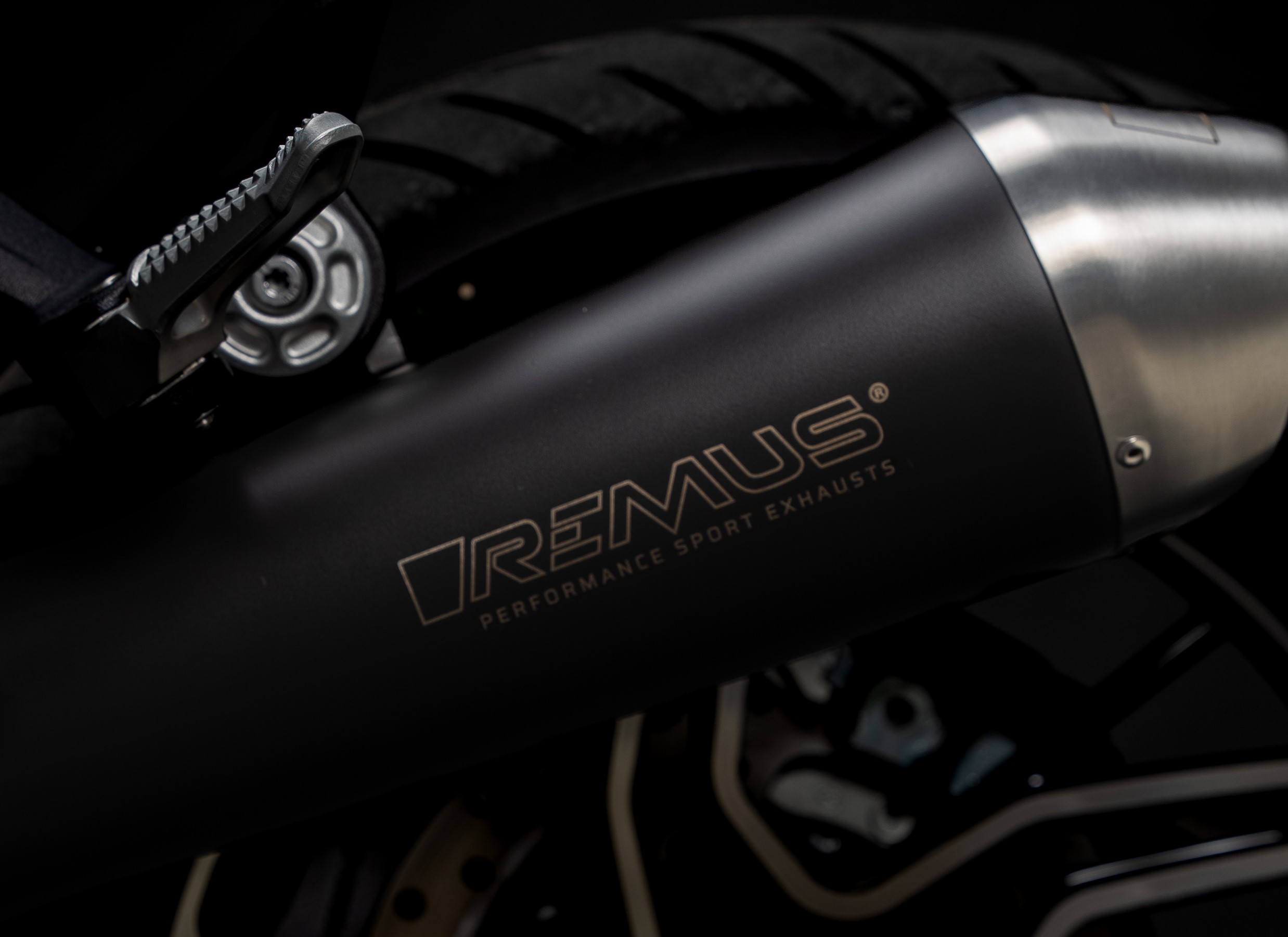 REMUS Powercone Sportauspuff BMW R 12, nineT, G/S, schwarz, RACING