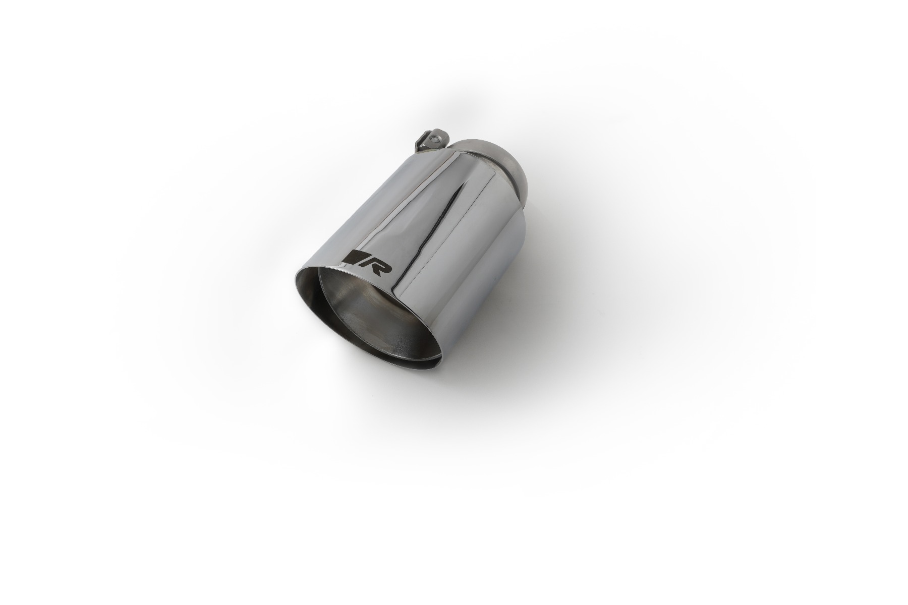 tail pipe Ø 102 mm angled, straight cut, chromed, with adjustable ...