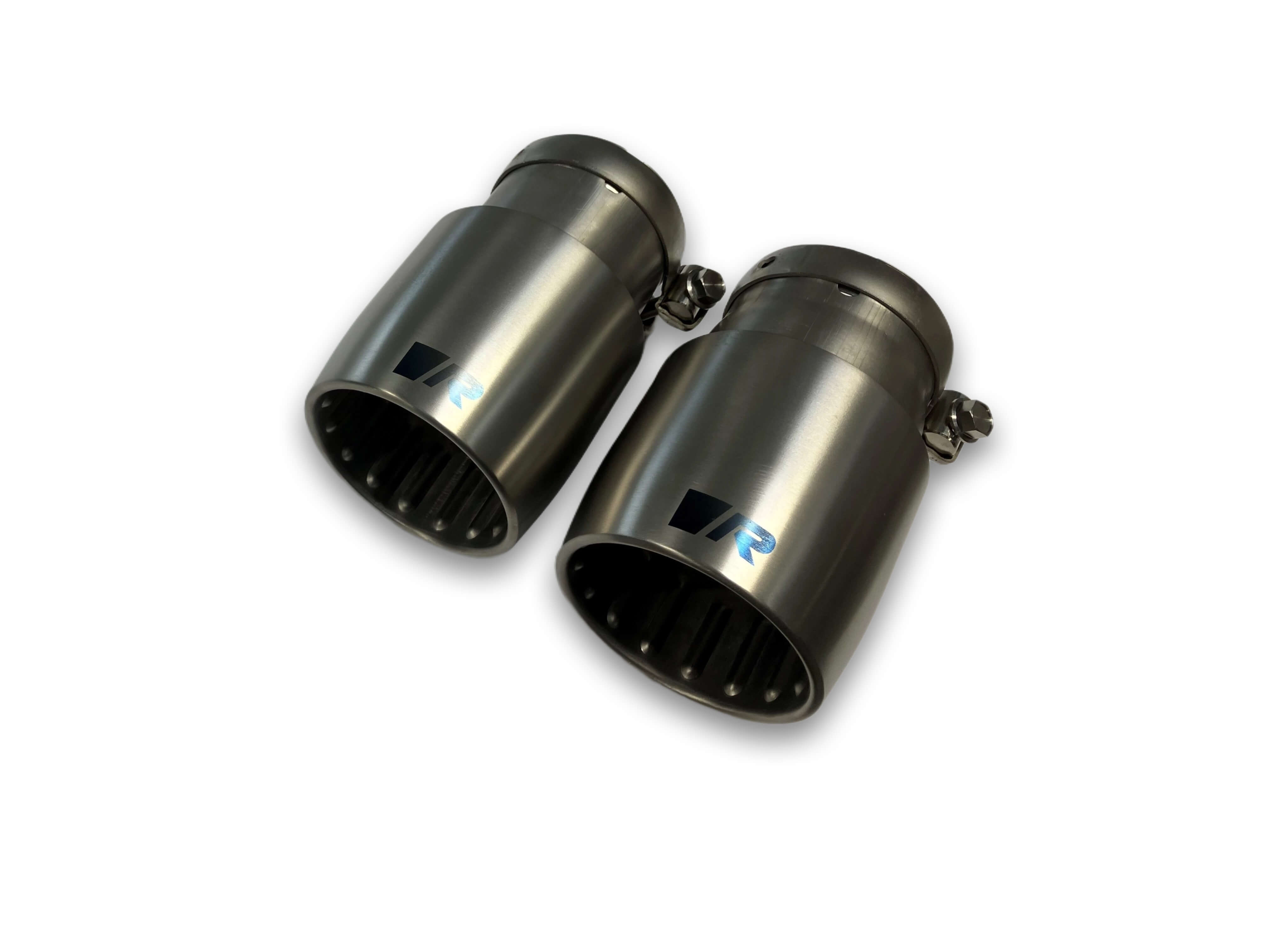 OPT GT tail pipe set 2 tail pipes Ø 102 mm, L=145 mm, titanium ...