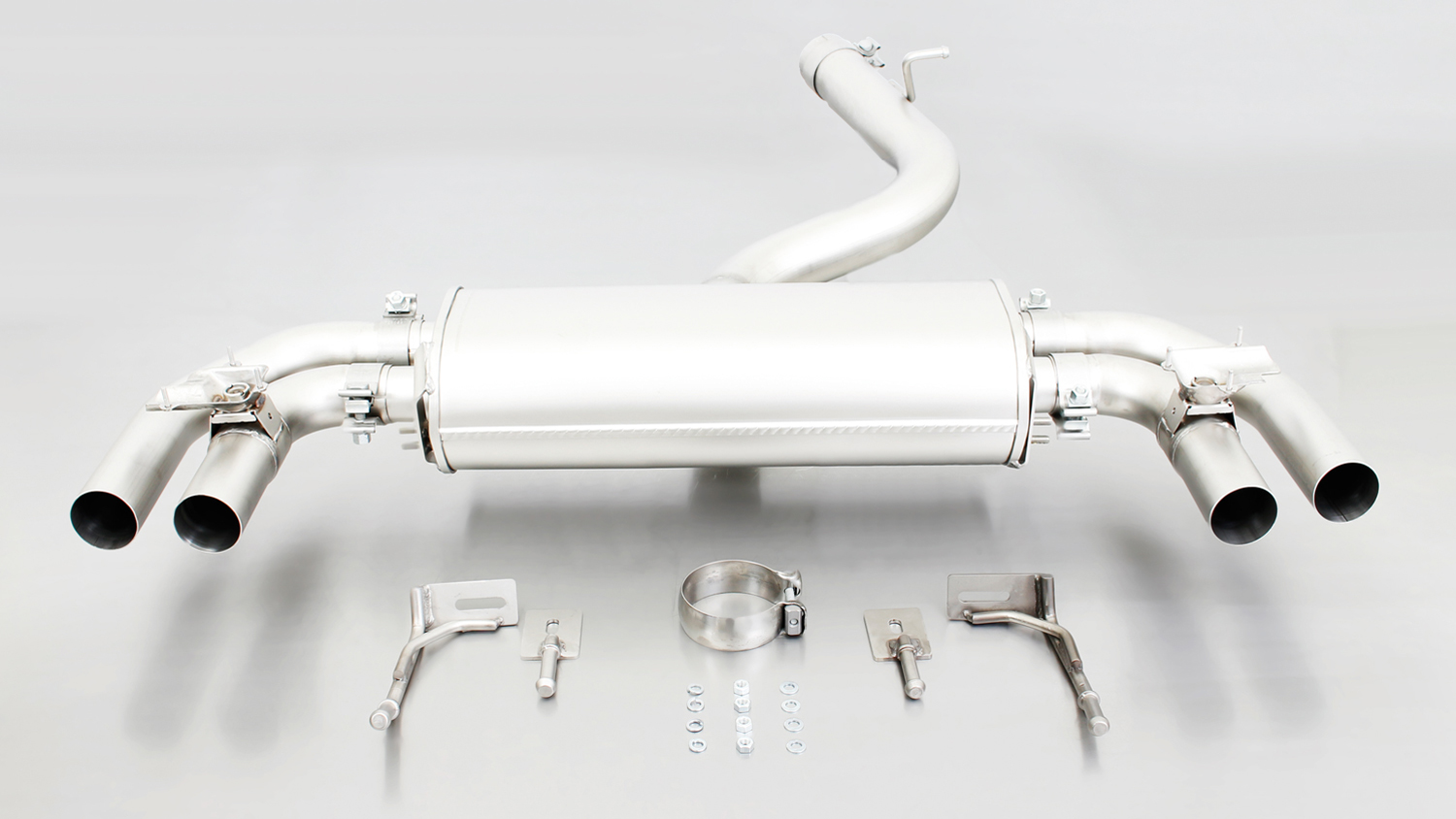 Axle-back-system with 2 integrated valves (selectable tail pipes), incl ...