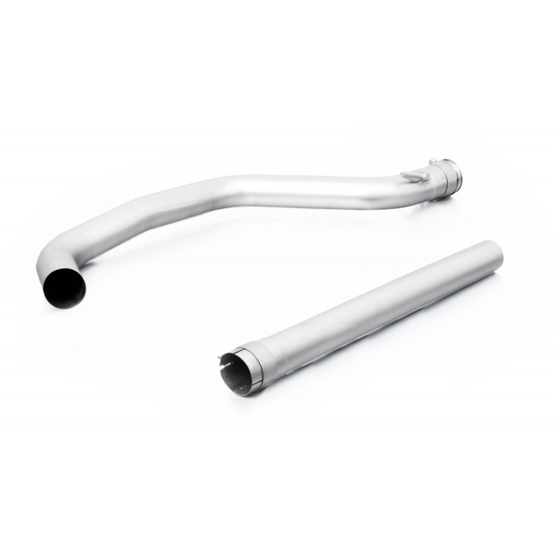 GPF-back Middle Silencer replacement pipe, NO (EC-) APPROVAL