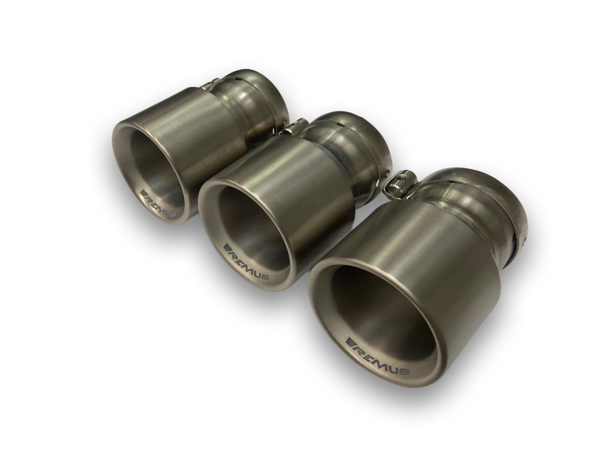 Titanium tail pipe set: 3 tail pipes OPT with OnePieceTechnology Ø ...