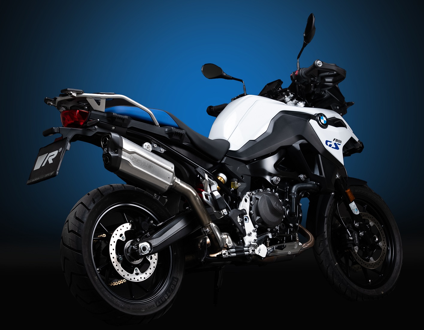 REMUS 8 2.0 Slip On Sport Exhaust BWM F 800 GS, Stainless steel matt ...