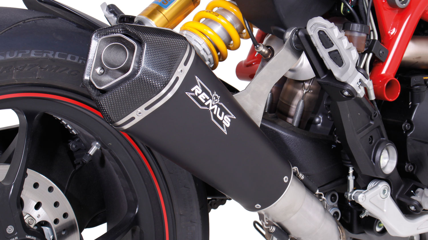 HYPERCONE, slip on (muffler with connecting tube), stainless steel ...