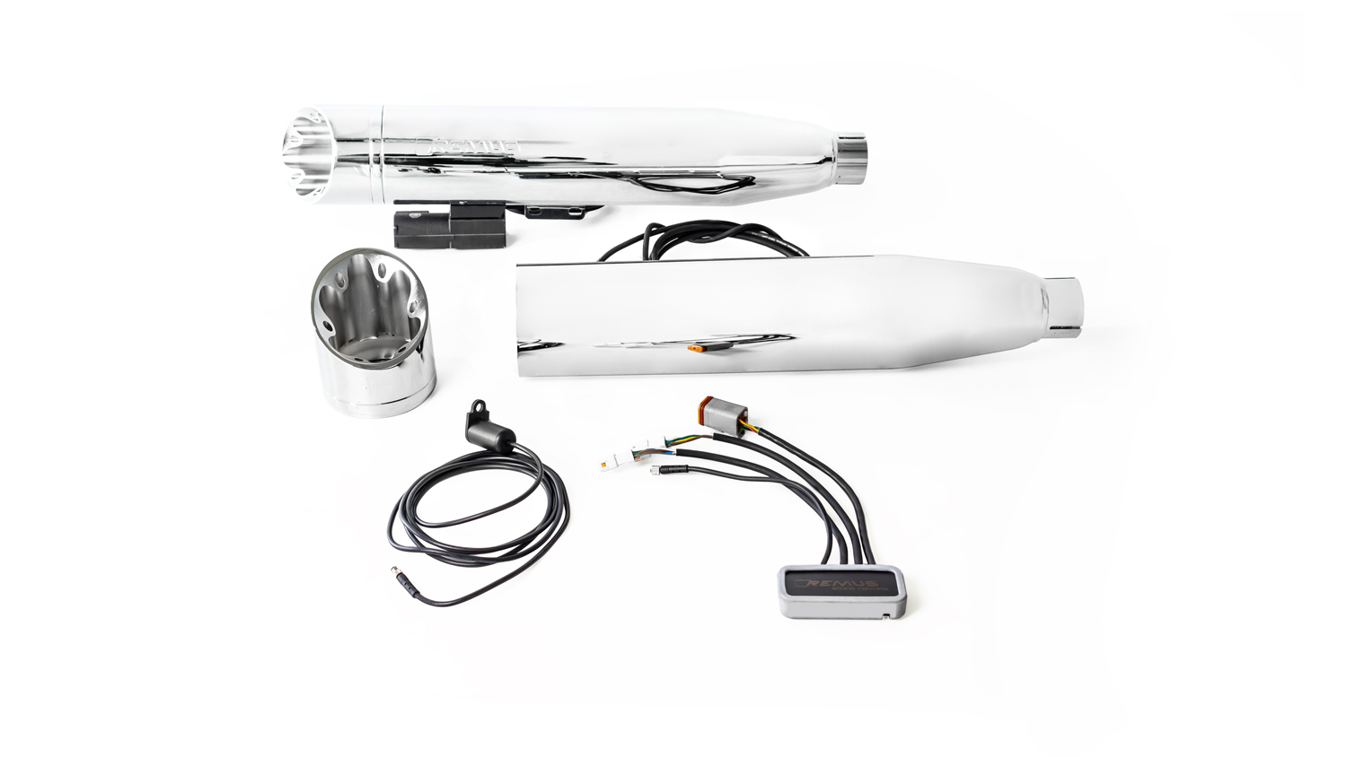 1 x CUSTOM exhaust Slip-On Ø 102 mm no cat. (selectable end caps), ASC ...