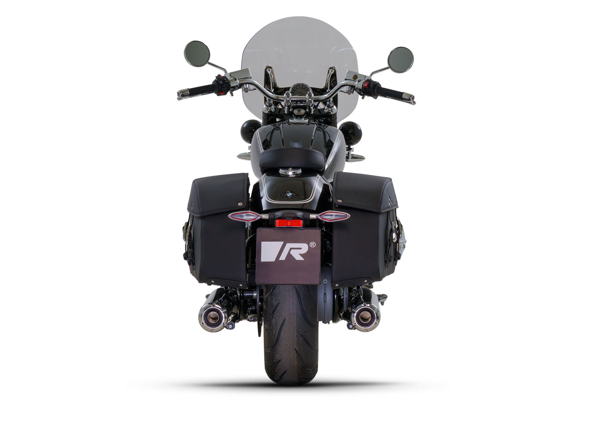 RACING CUSTOM Slip On L/R and selectable endcaps, stainless steel ...