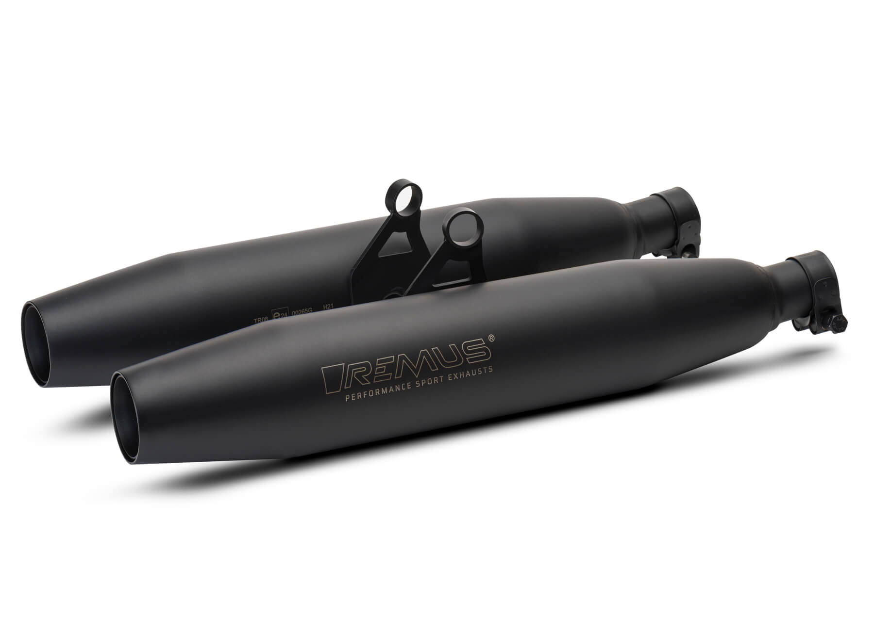 REMUS Slip On Tapered muffler Sport Exhaust Bonneville, left/right Ø 84 ...