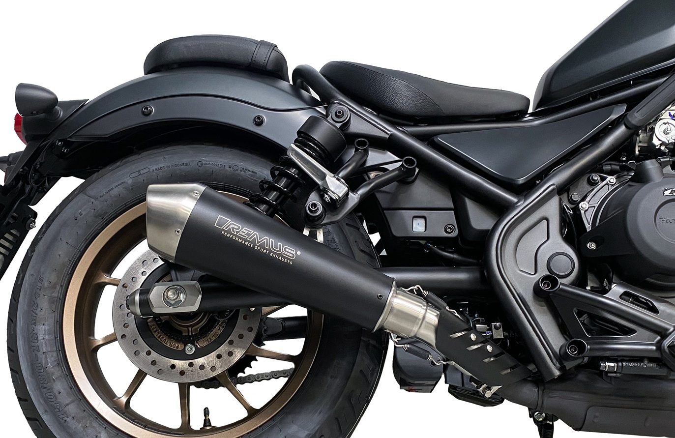 Powercone, stainless steel black, Honda CMX500 Rebel, Racing, NO EC ...