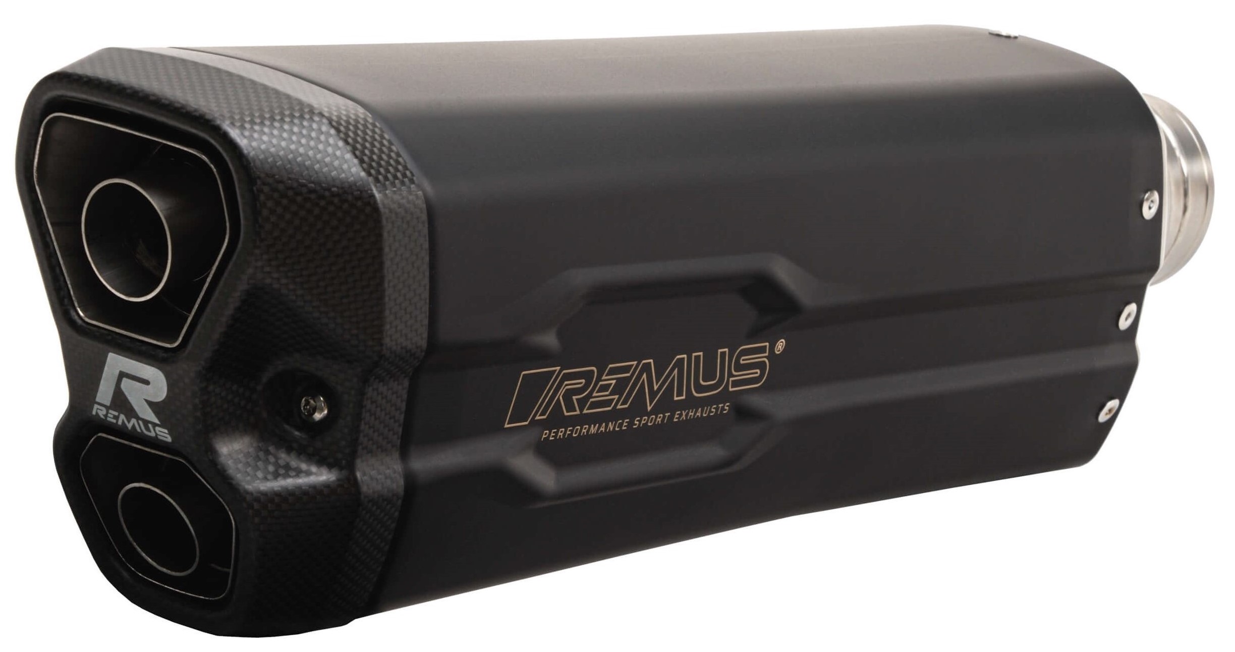 REMUS 8 2.0 RACING Slip On Sport Exhaust incl. Carbon heat protecting ...