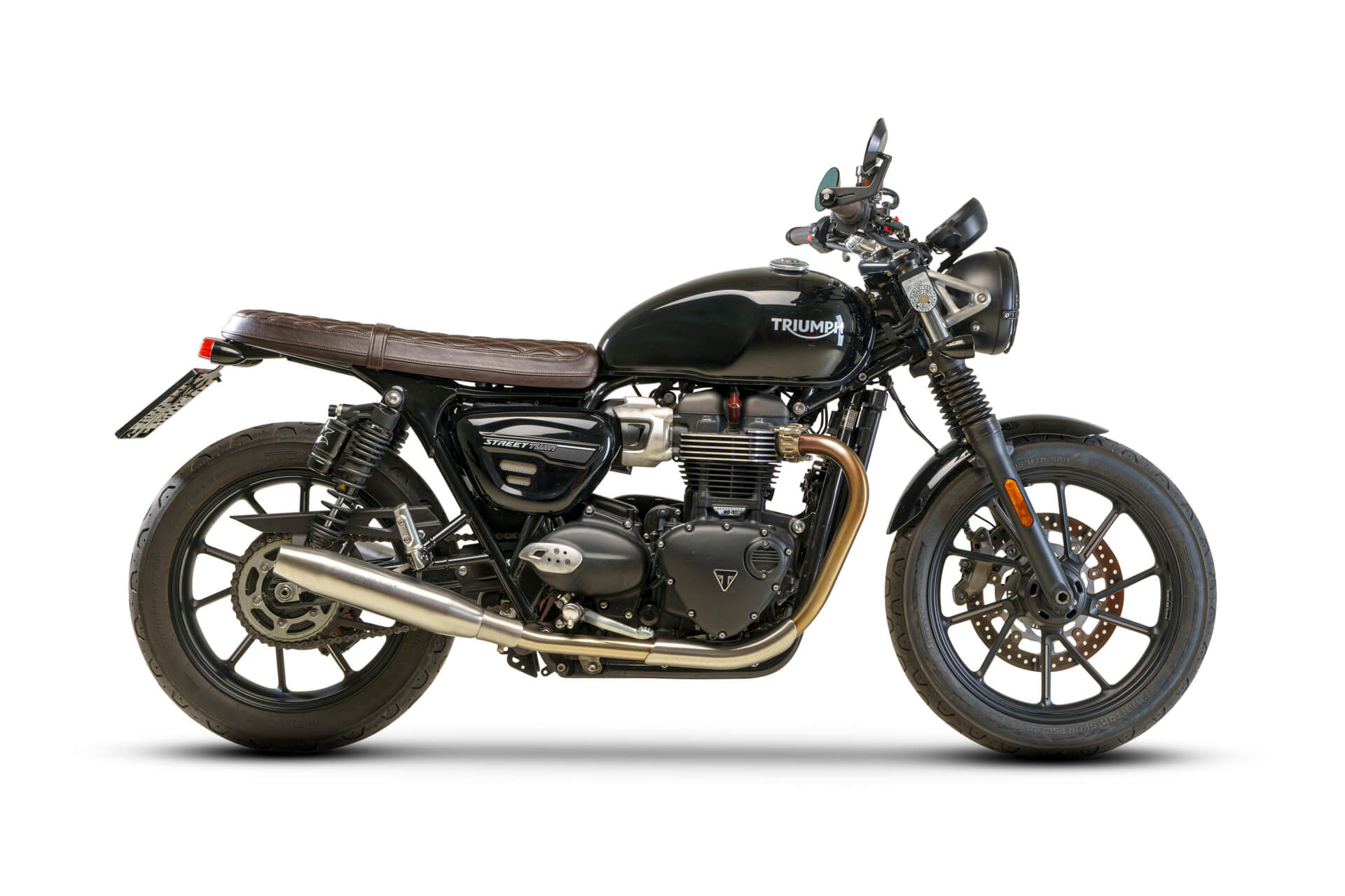 REMUS Slip On Tapered muffler Sport Exhaust Triumph Street Twin, left ...